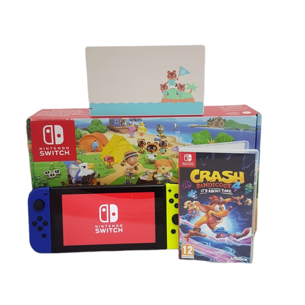 Nintendo Switch 32GB Animal Crossing Package with Crash Bandicoot 4 ...